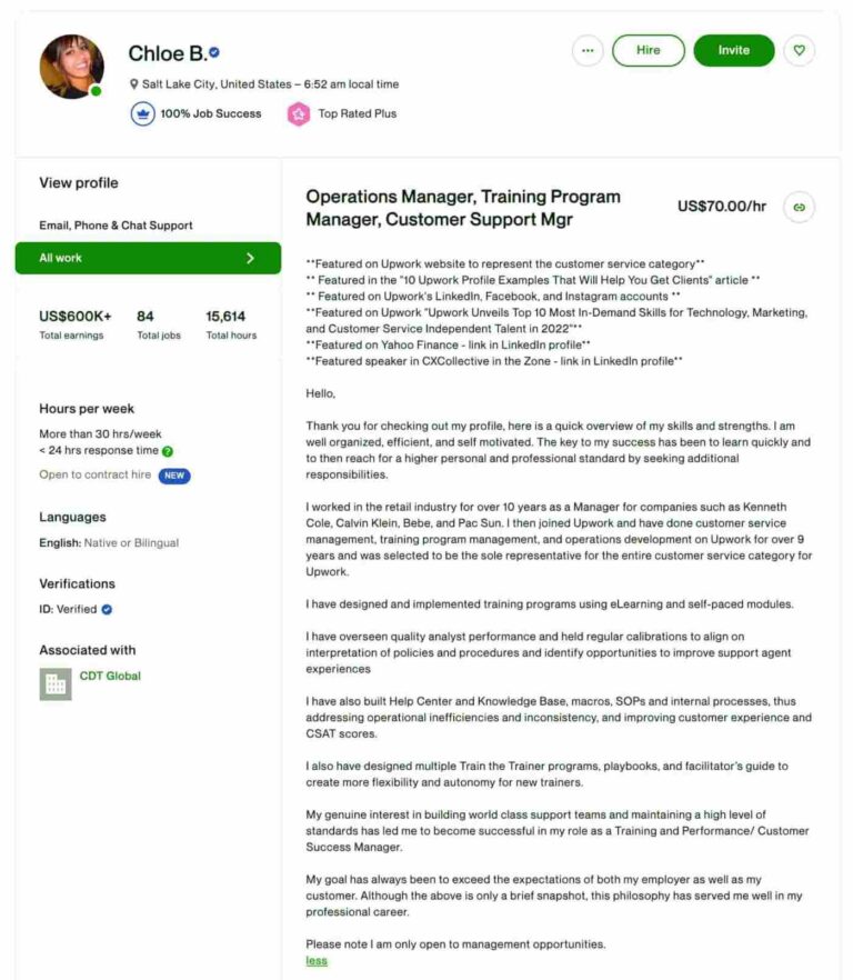 10 Best Upwork Profile Examples To Help You Get Clients In 2025 | Friday